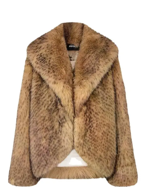 ROTATE BY BIRGER CHRISTENSEN Faux-fur Jacket - Brown
