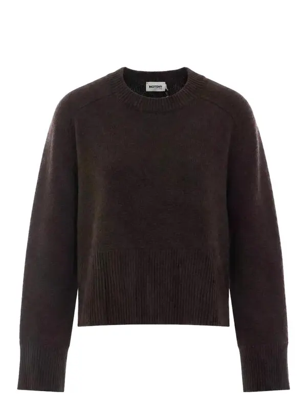 NOTSHY Crew-neck Sweater - Brown