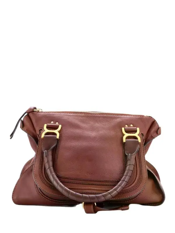 Chloé Marcie Leather Medium Shoulder Bag - Brown