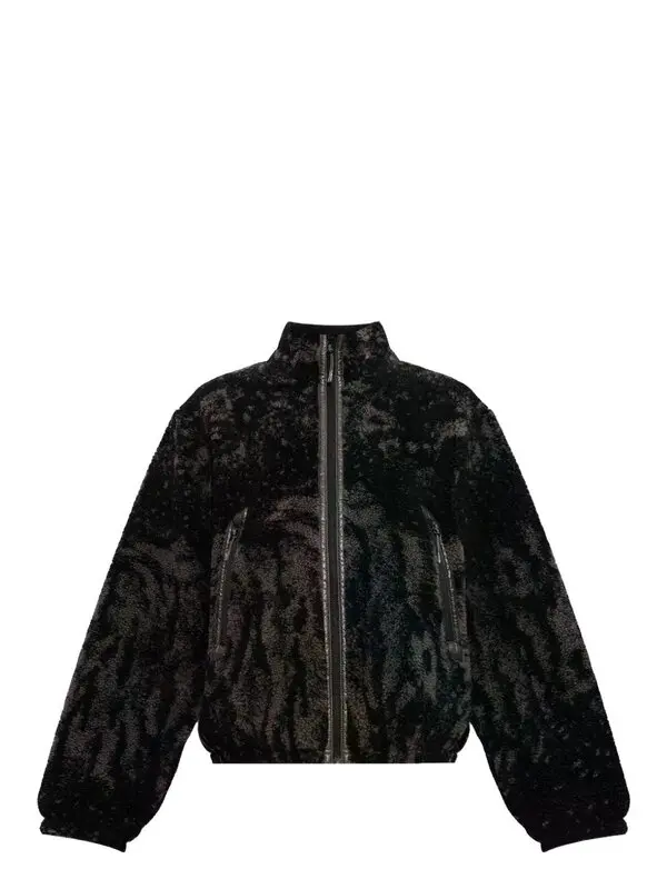 ROA Fleece Zip-up Jacket - Black