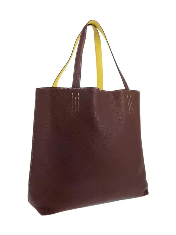 Hermès 2020 Double Sens Leather Tote Bag - Brown