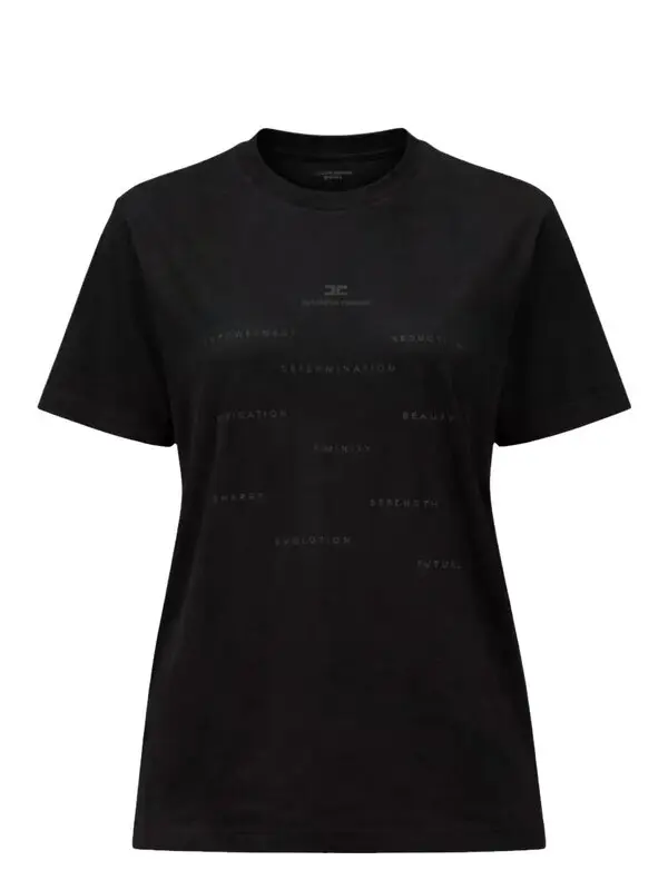 Elisabetta Franchi Logo-print T-shirt - Black