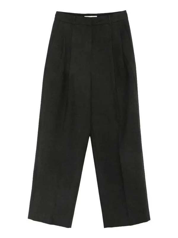 DUNST Double-pleated Trousers - Grey