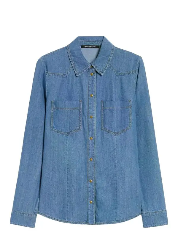 PENNYBLACK Western-style Denim Shirt - Blue