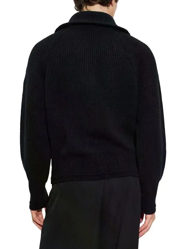 ENTIRE STUDIOS Ribbed-knit Wool Sweater - Black