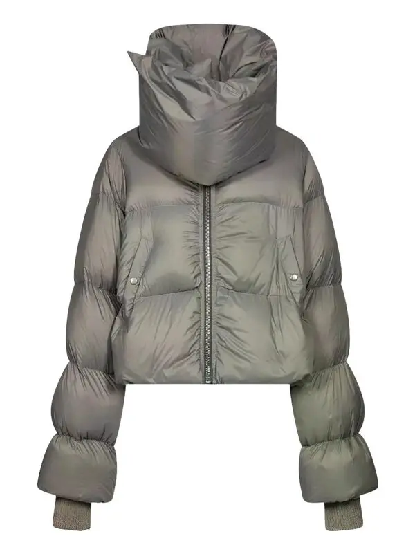 Rick Owens Quilted Funnel-neck Jacket - Grey