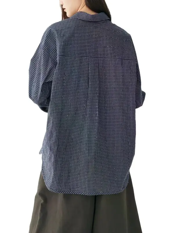 STUDIO TOMBOY Check Cotton Shirt - Blue
