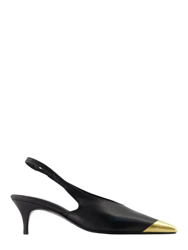 ANINE BING Nelly Metal-toe Slingback Pumps - Black