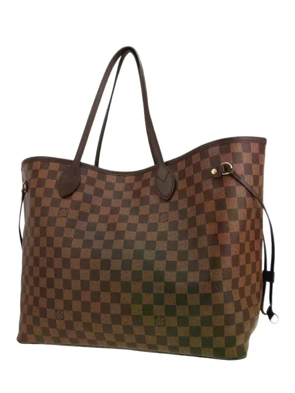 LOUIS VUITTON 2020 Neverfull Damier Ebene Tote Bag - Brown