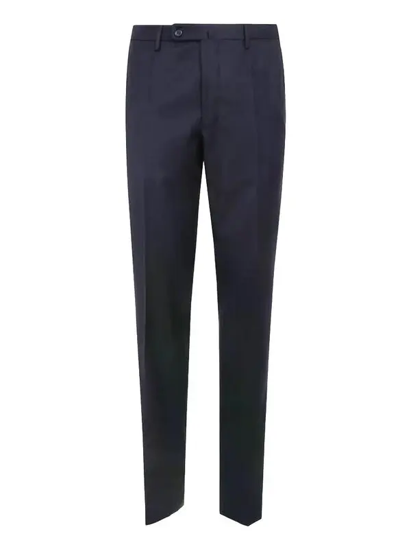 Incotex Wool Chino Trousers - Blue