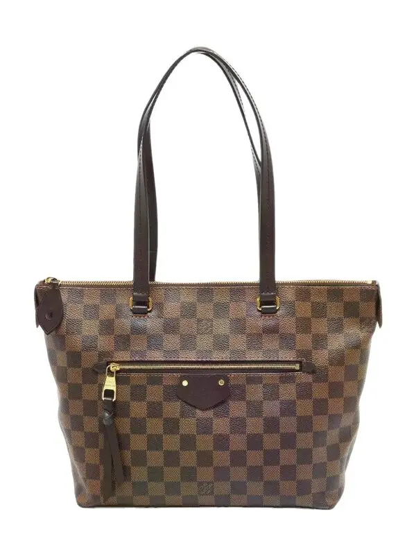 LOUIS VUITTON 2018 Pm Lena Damier Ebene Tote Bag - Brown