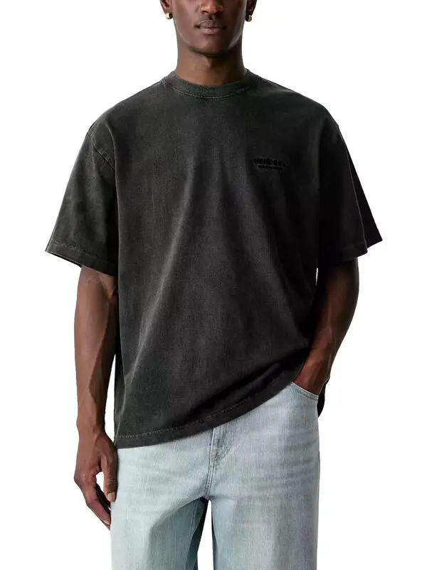 NEIGHBORHOOD Logo-print Faded T-shirt - Black