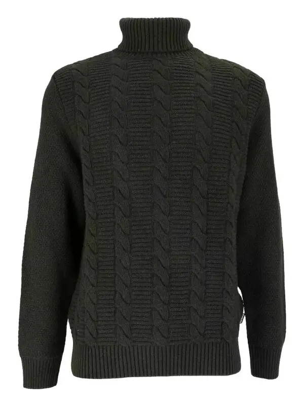 Barbour Staplecross Cable-knit Sweater - Green