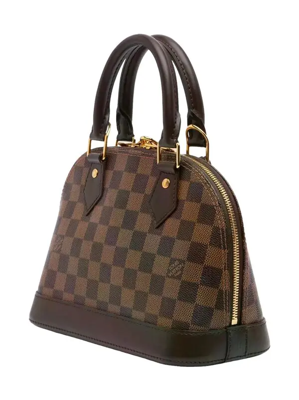 LOUIS VUITTON 2021-2026 Damier Ebene Alma Bb Satchel - Brown