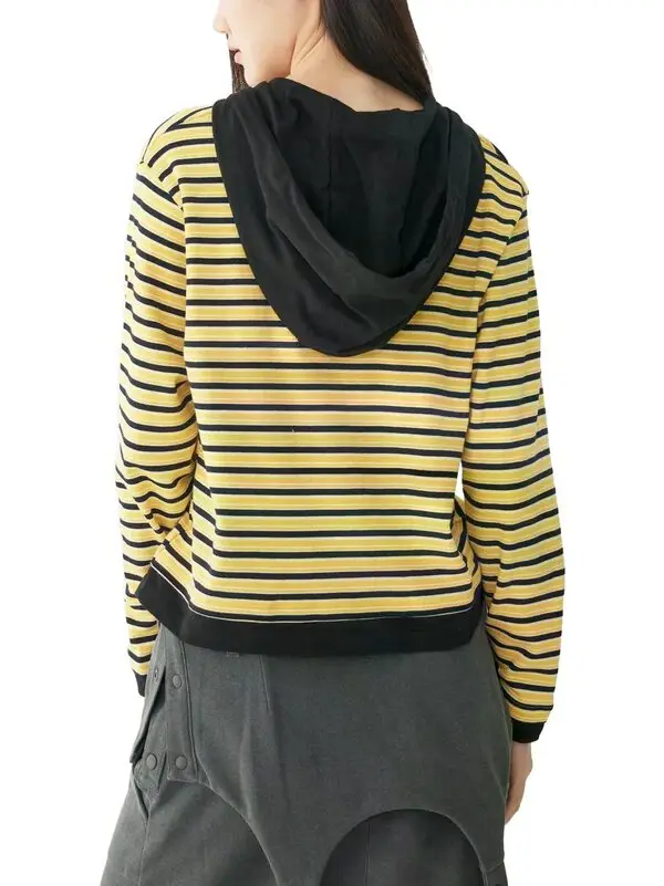 STUDIO TOMBOY Striped Hoodie - Yellow