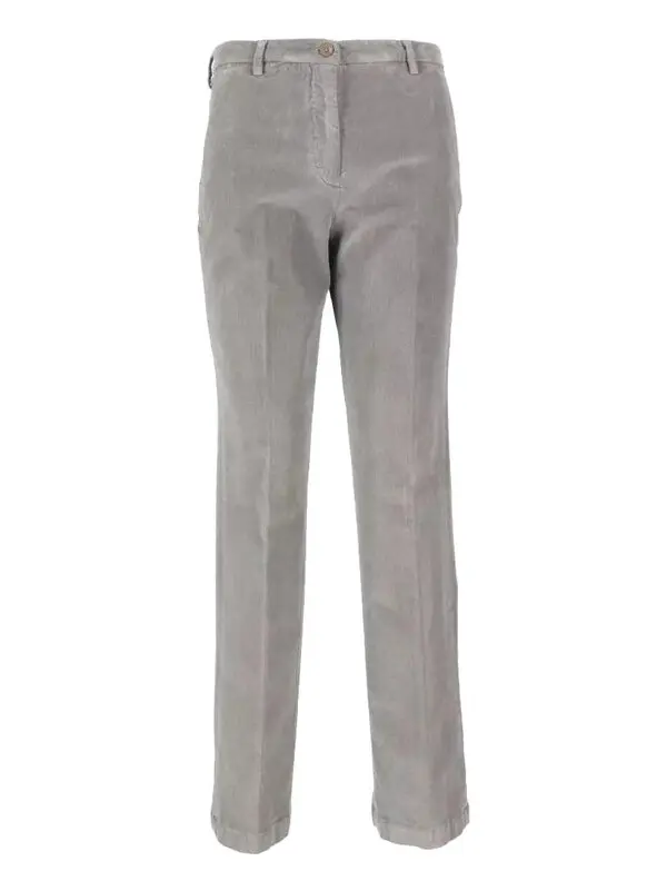 BRIGLIA 1949 Corduroy Straight-leg Trousers - Grey