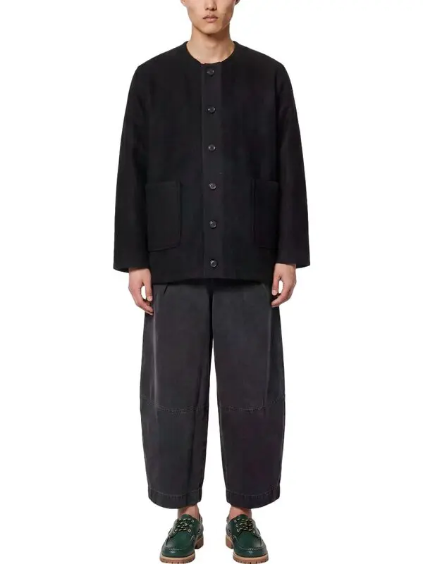 Our Legacy Button-up Patch-pocket Jacket - Black