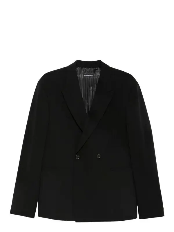 ANTONY MORATO Double-breasted Peak-lapels Blazer - Black