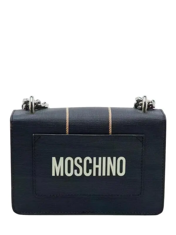 Moschino Teddy Bear Chain Shoulder Mini Bag - Black