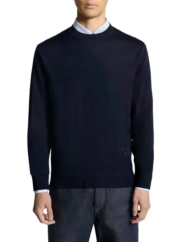 PUBLIC SCHOOL NEW YORK Hoyt Logo-embroidered Sweater - Blue