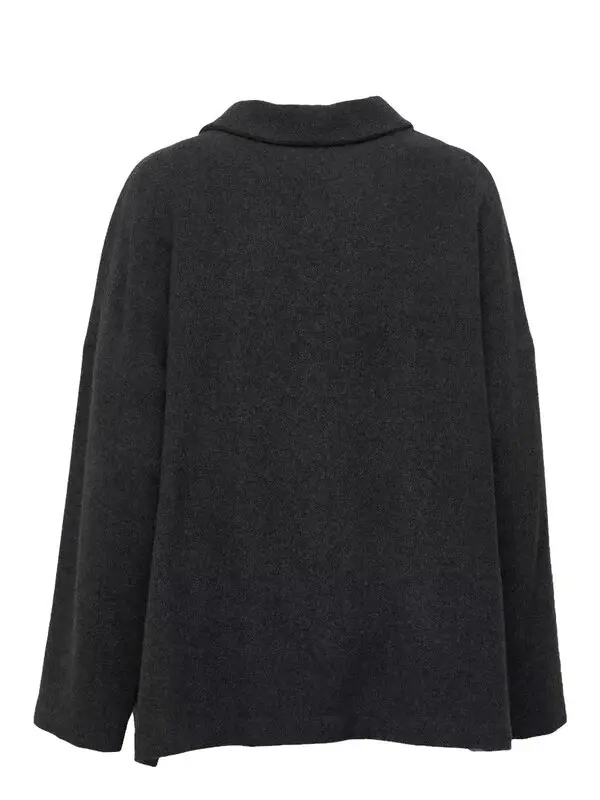 Apuntob Oversized Single-breasted Blazer - Grey