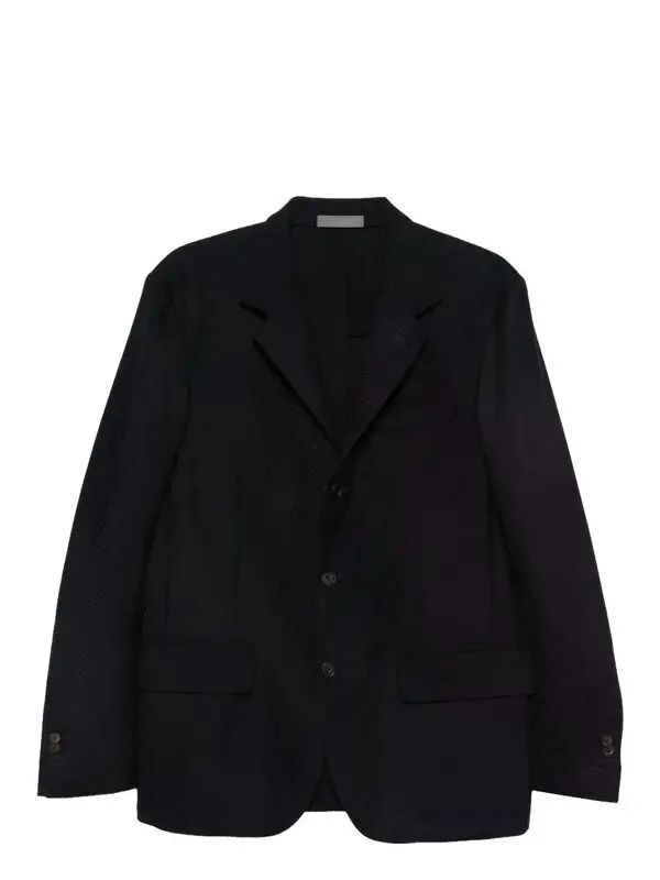 Corneliani Textured Single-breasted Blazer - Blue