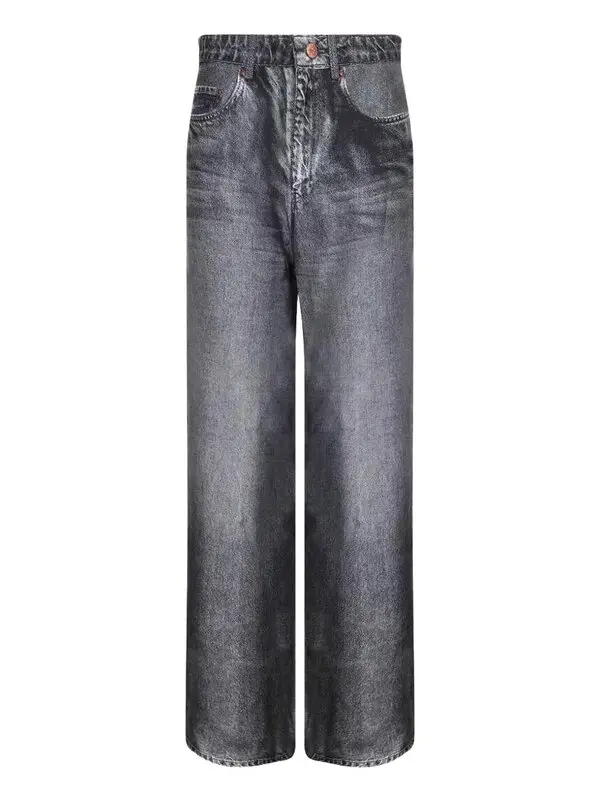 PIERRE-LOUIS MASCIA Trompe-l'oeil Effect Jeans - Black