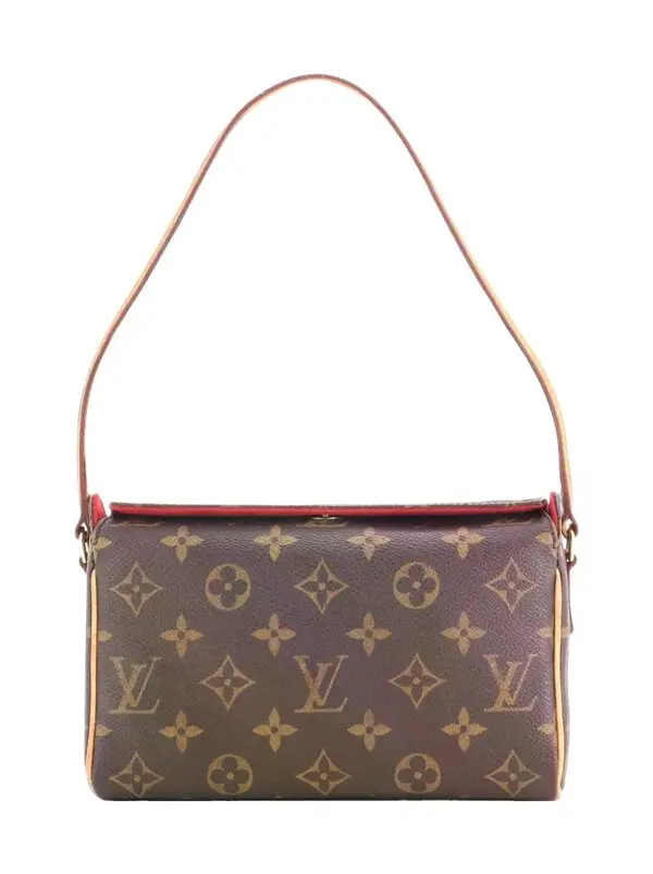 LOUIS VUITTON Recital Handbag Monogram Canvas Shoulder Bag - Brown