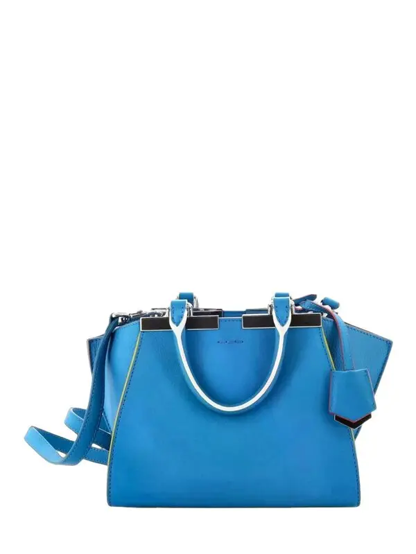 Fendi 3jours Bag Leather Mini Crossbody Bag - Blue