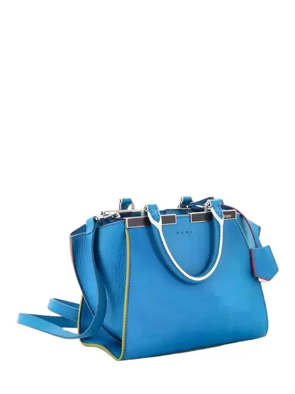 Fendi 3jours Bag Leather Mini Crossbody Bag - Blue