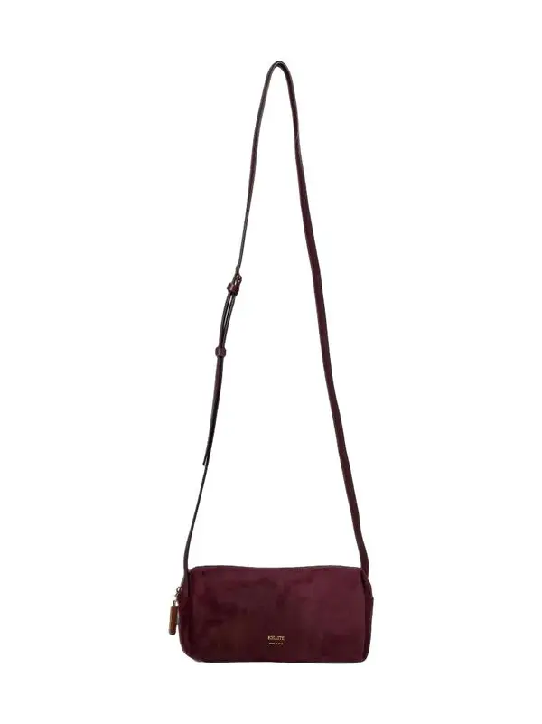 Khaite Suede Leather Shoulder Bag - Red
