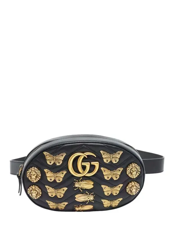 Gucci Gg Marmont Matelassé Belt Bag - Black