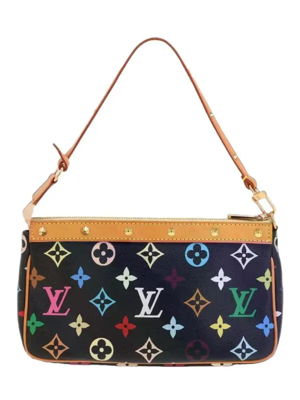 LOUIS VUITTON X Takashi Murakami 2004 Pochette Accessoires Shoulder Bag - Black
