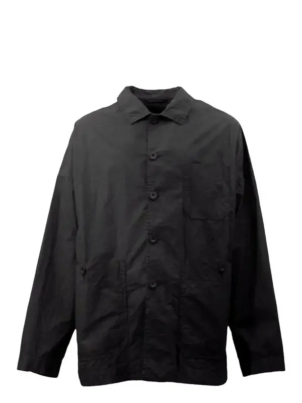 CASEY CASEY Button-up Patch-pocket Jacket - Brown
