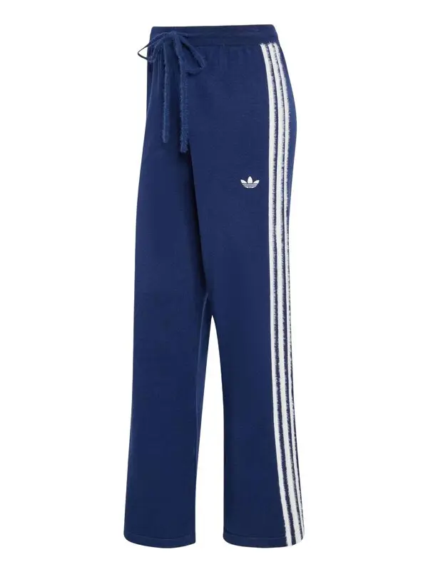 Adidas Knit Firebird Track Pants 'dark Blue White - Dark Blue/white