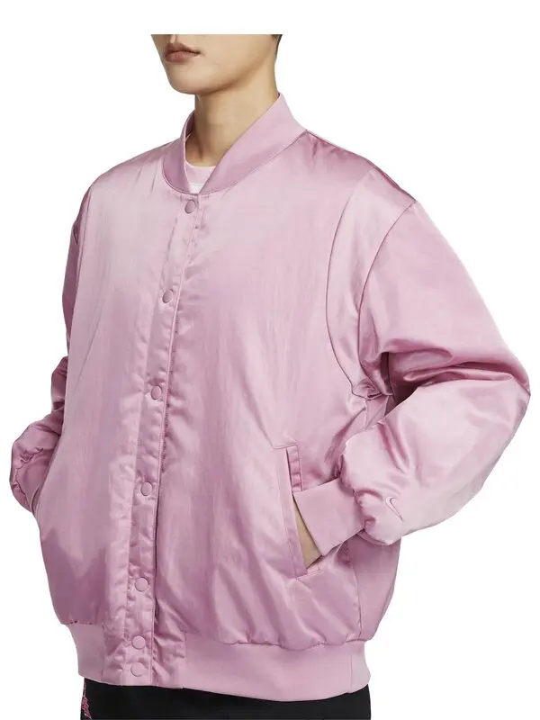 Nike Baseball Satin Jacket Asia Sizing - Pink