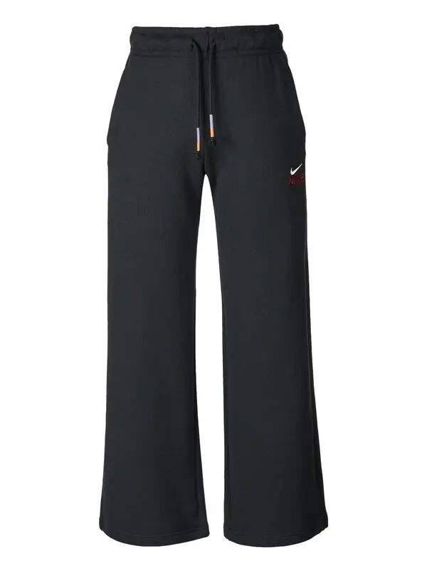 Nike Nsw Lny Fleece Wide Leg Pants - Black
