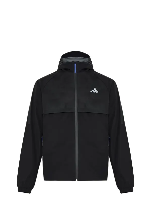 Adidas Knit Bonding Hooded Jacket - Black