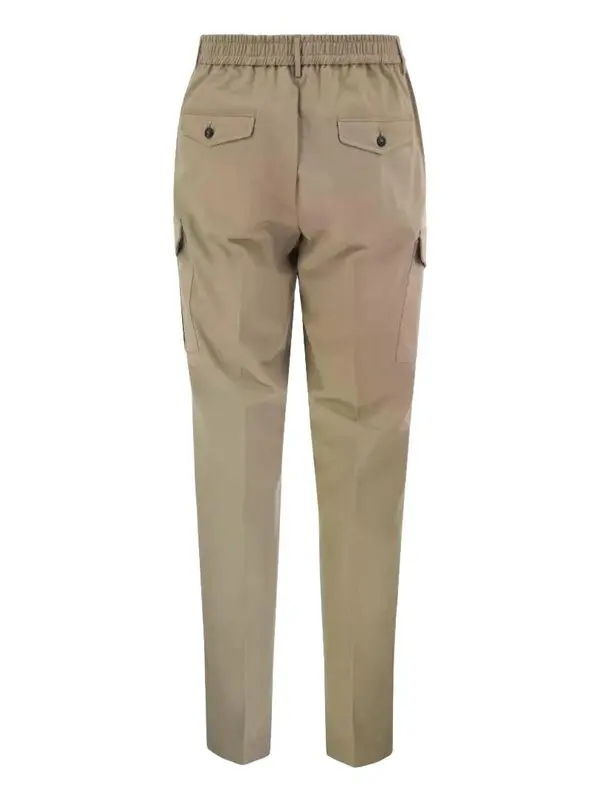 Peserico Cargo-pockets Tapered-trousers - Neutrals