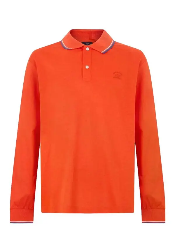 Paul & Shark Long-sleeve Polo Shirt - Orange