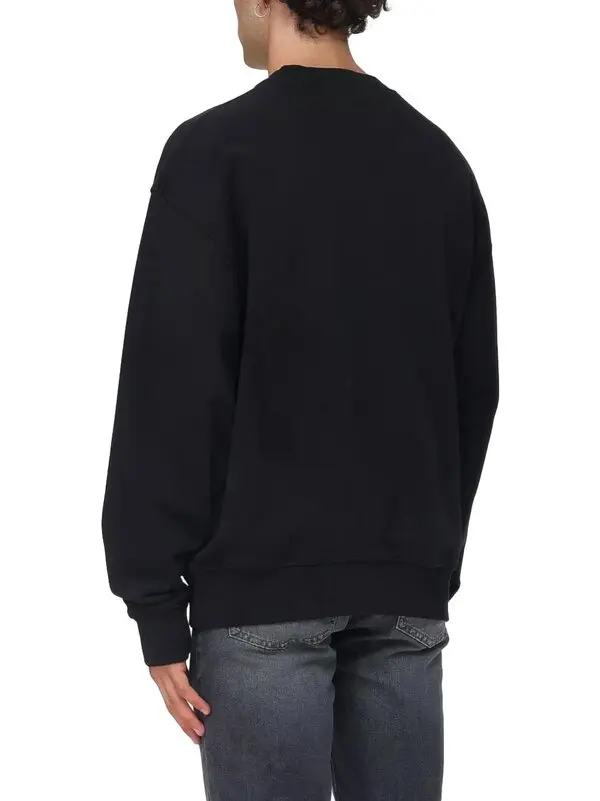 Palm Angels Logo-neck Sweatshirt - Black