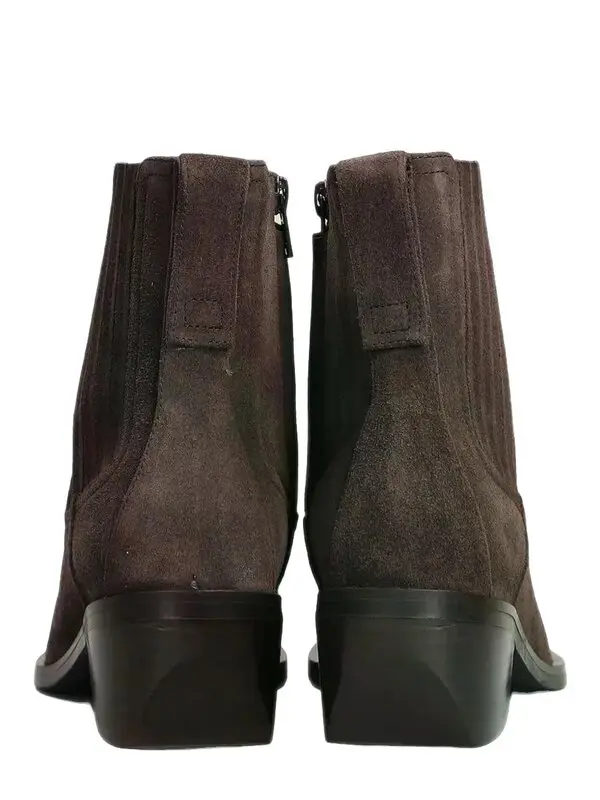 MARA BINI Suede Side-zip Ankle Chelsea Boots - Brown
