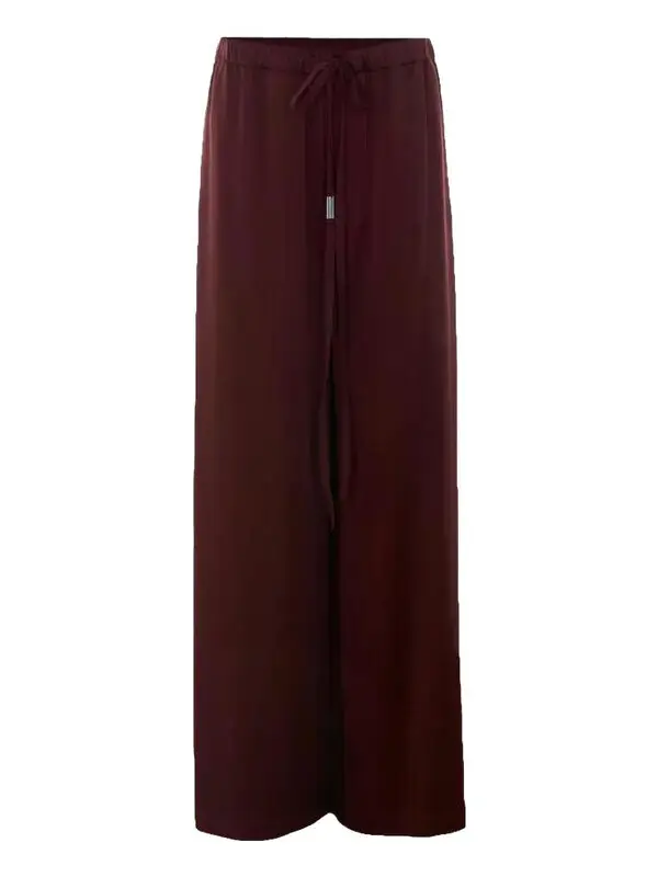 ANN DEMEULEMEESTER Nevi Lace-detail Trousers - Red