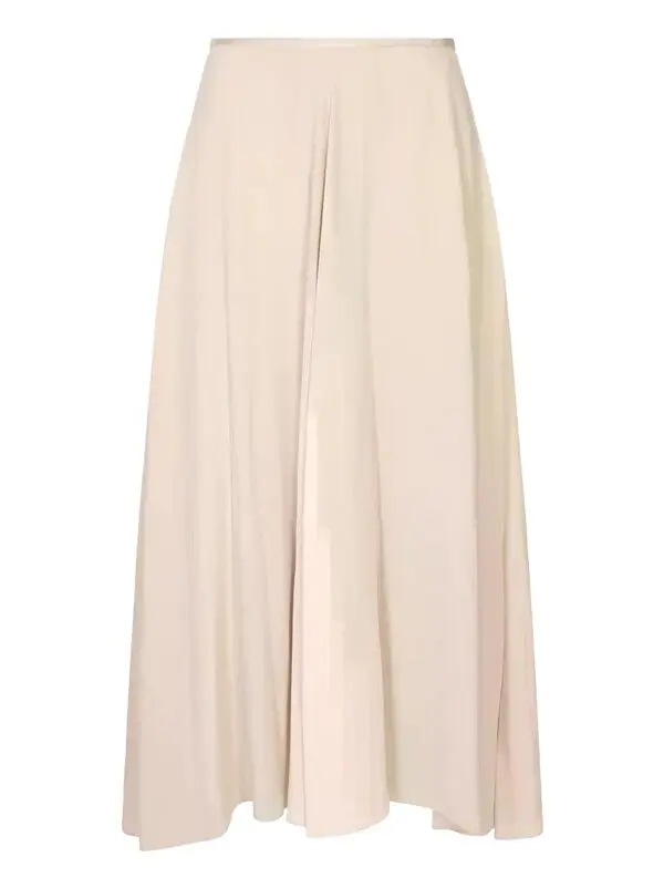 Agnona High-waisted Flared Midi Skirt - Neutrals
