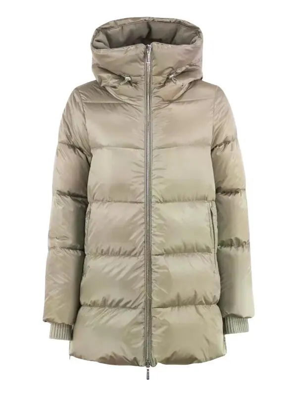 MOORER Carinzia-hc Hooded Quilted Single-breasted Coat - Neutrals