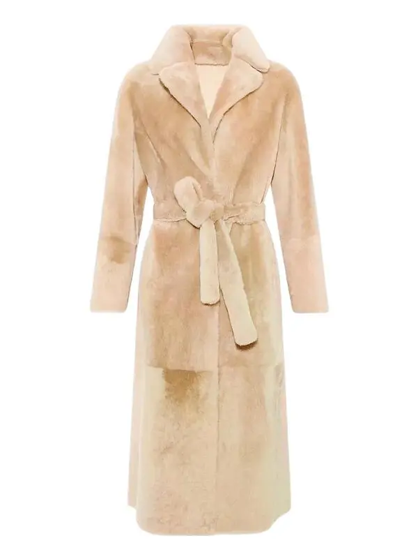 YVES SALOMON Reversible Belted Coat - Neutrals