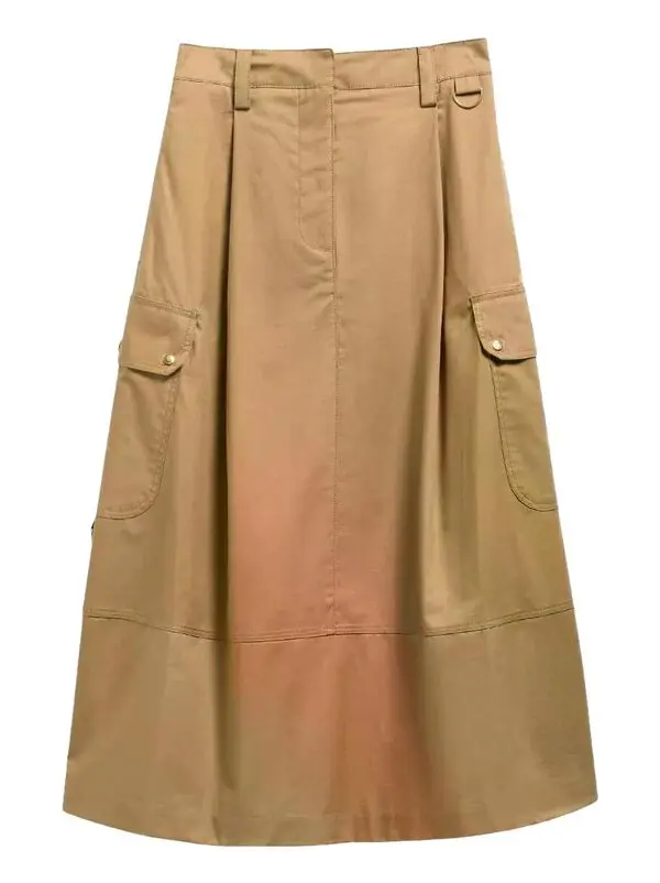 Barbour Carly Pleated Midi Skirt - Neutrals