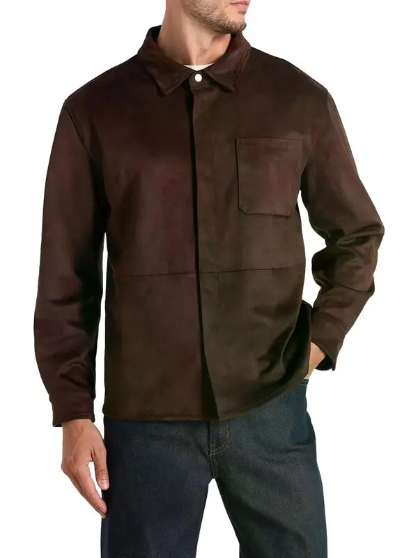 Manière De Voir Andy Panelled Shirt - Brown