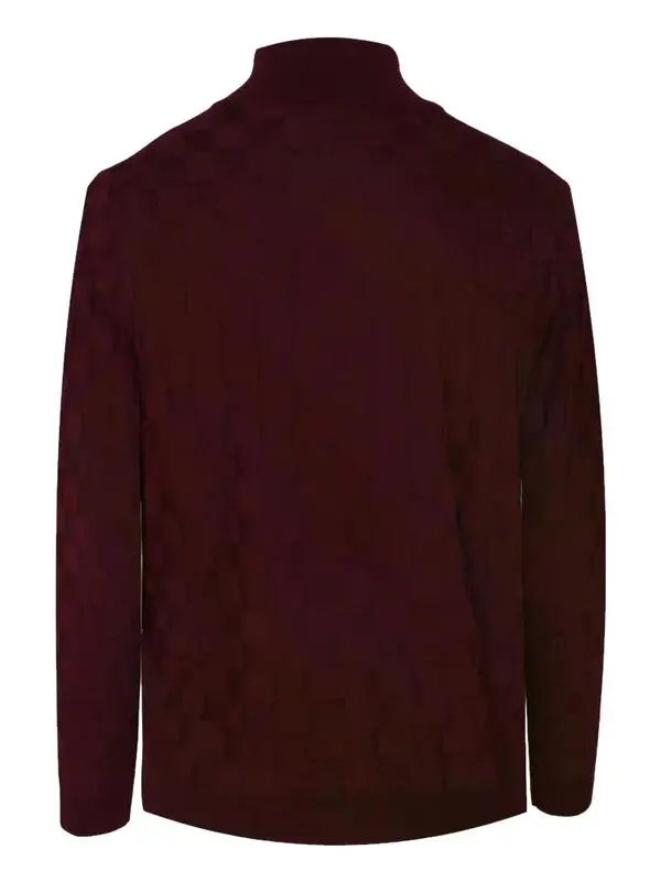 TOMBOLINI Check-pattern Zip-up Cardigan - Red