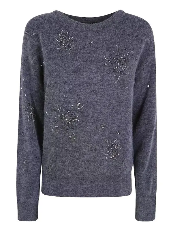Seventy Crystal-embellished Sweater - Grey